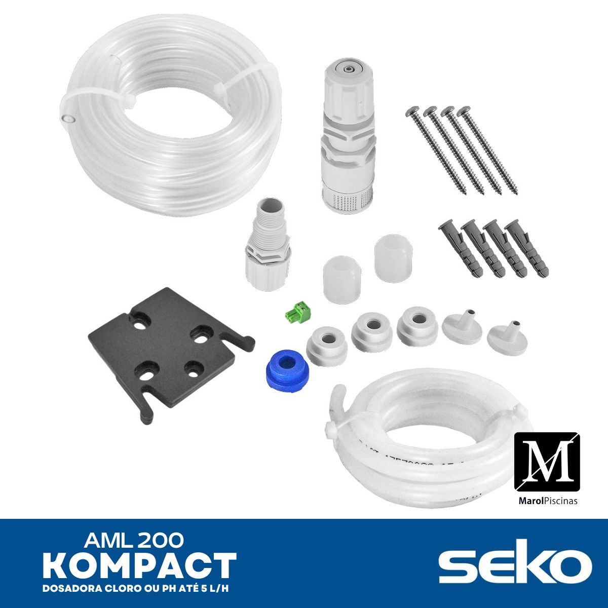 Bomba Seko Analógica Kompact Aml 200 Dosadora Cloro ouPh Marol Piscinas