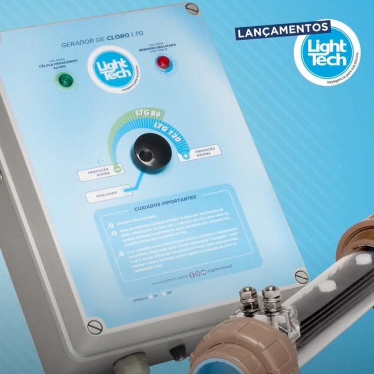 Gerador de Cloro P/Piscinas LTG 120 40Gr/h Marol Piscinas